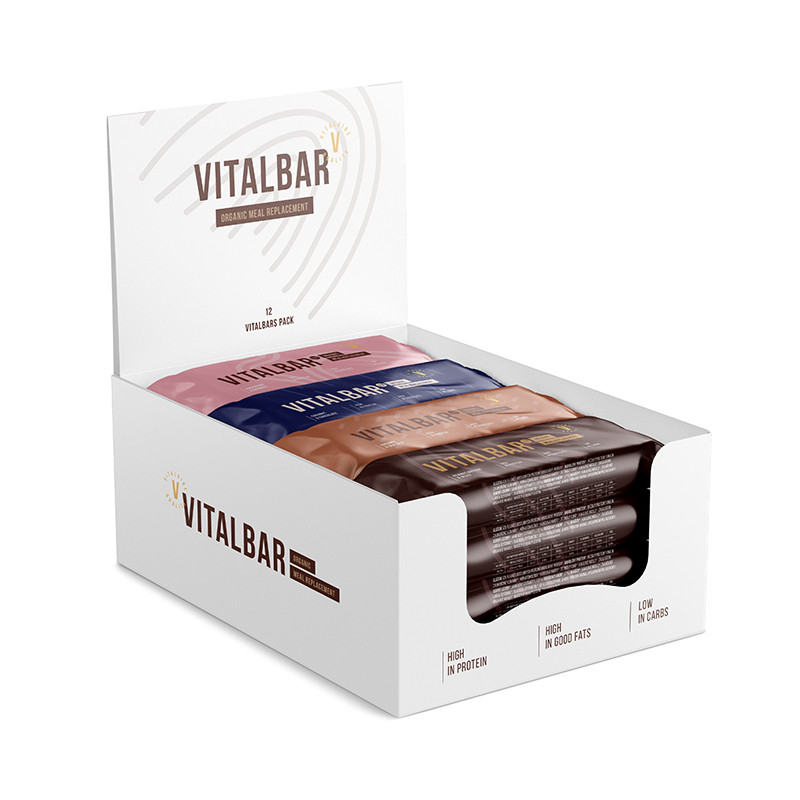 Buy Vitalvibe - Vitalbar™ 2.0 Organic Protein Bar Mix Box - Assorted ...