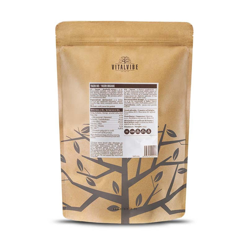 Buy Vitalvibe - Organic Yacon Powder - Size at Eco Supplements
