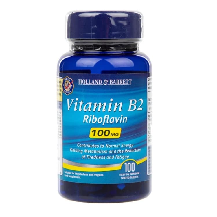 Buy Holland & Barrett - Vitamin B2, 100mg - 100 Tablets at Eco Supplements